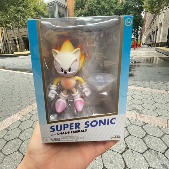 Sega | Toys | New In Box Rare 222 Sdcc Jakks Gold Super Sonic Figure ...
